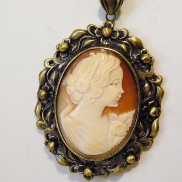 Amedeo | Jewelry | Amedeo 45mm Antiqued Bronzetone Cornelian Shell ...